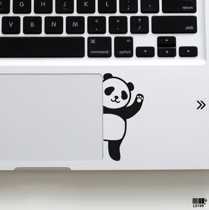 Cartoon Panda (Right) Laptop Skin & Laptop Sticker Waterproof Removable ...