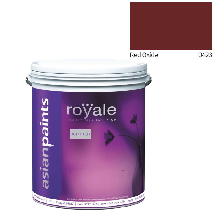 Asian Paints Royale Luxury Silk Emulsion Glitter (Gold) - Red Oxide ...