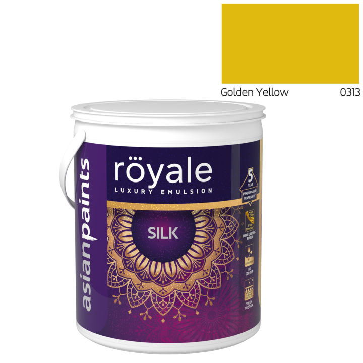 Royale Luxury Emulsion Silk - Golden Yellow - 1L | Daraz.com.bd