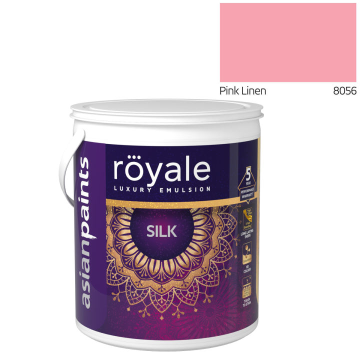 Royale Luxury Emulsion Silk - Pink Linen - 4L | Daraz.com.bd