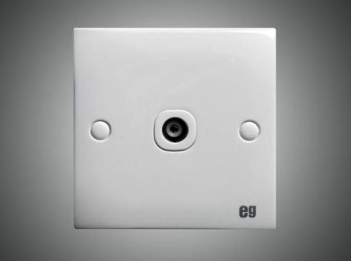Energypac EG Series TV Dish Cable Satellite Socket Electrical Wall Television Switch | Daraz.com.bd