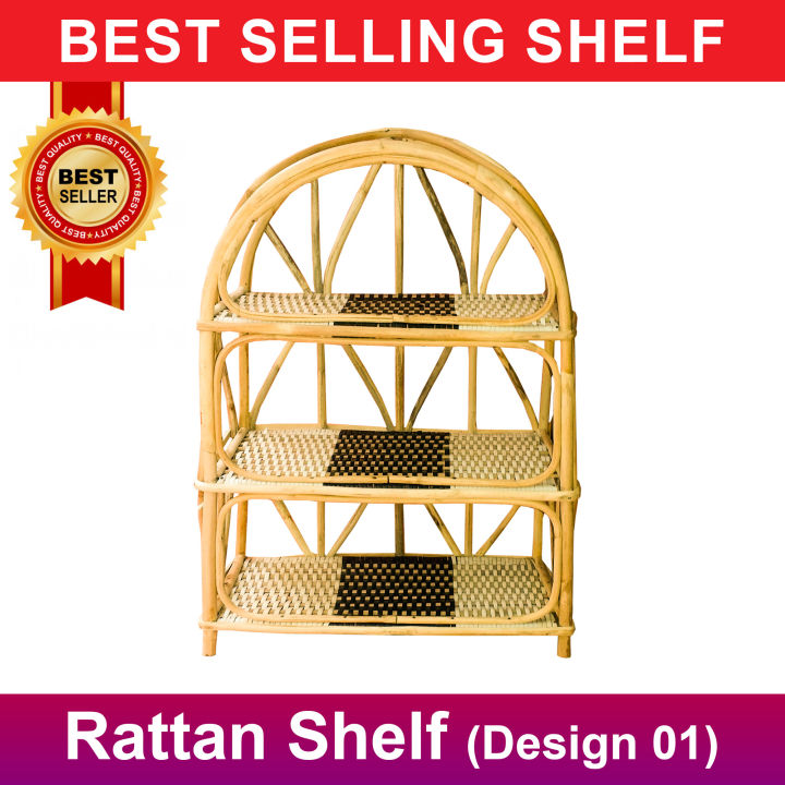 Versatile Rattan Mini Shelf: Perfect for Displaying and Storing ...