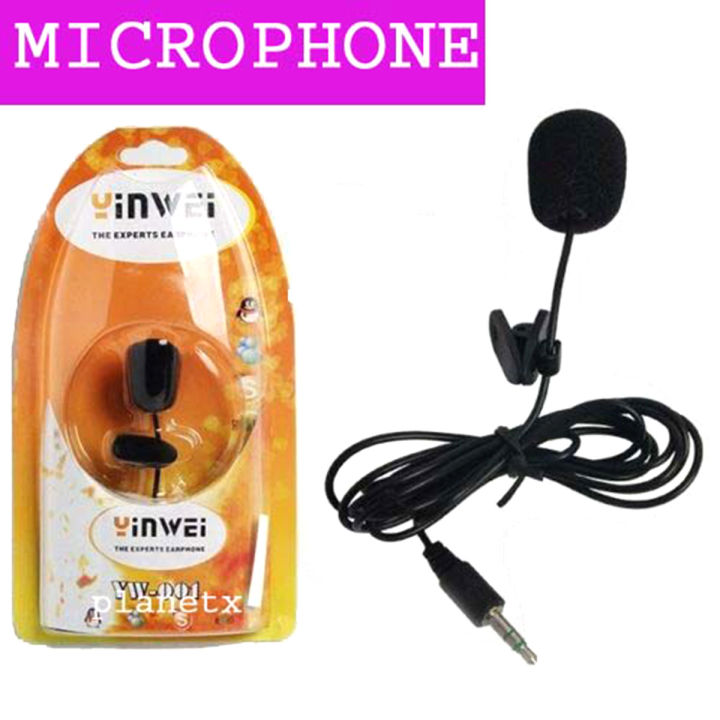 Universal Portable 3.5mm Mini Mic Microphone Hand Free Clip Audio Mic ...