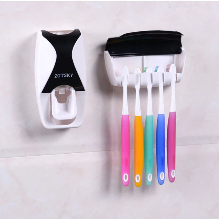 Toothpaste Dispenser with Toothbrush Holder | Daraz.com.bd