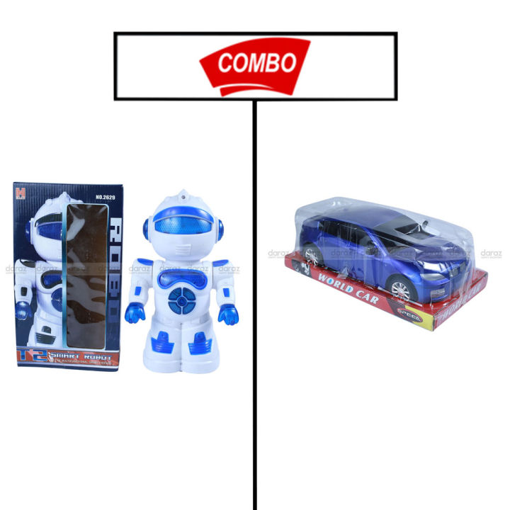 SMART ROBOT & RACING CAR COMBO PACK FOR YOUR KIDS | Daraz.com.bd