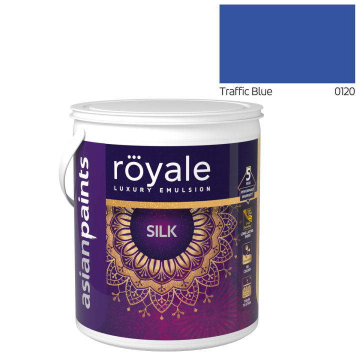 Royale Luxury Emulsion Silk - Traffic Blue - 4L | Daraz.com.bd