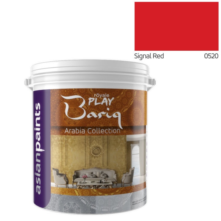 Asian Paints Royale Play Bariq Arabia Collection (White) - Signal Red ...