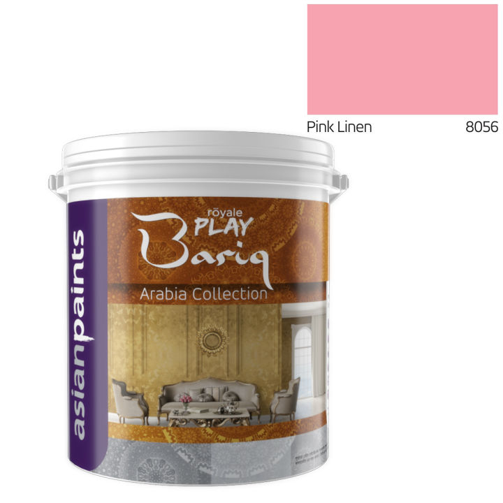 Asian Paints Royale Play Bariq Arabia Collection (Gold) - Pink Linen ...