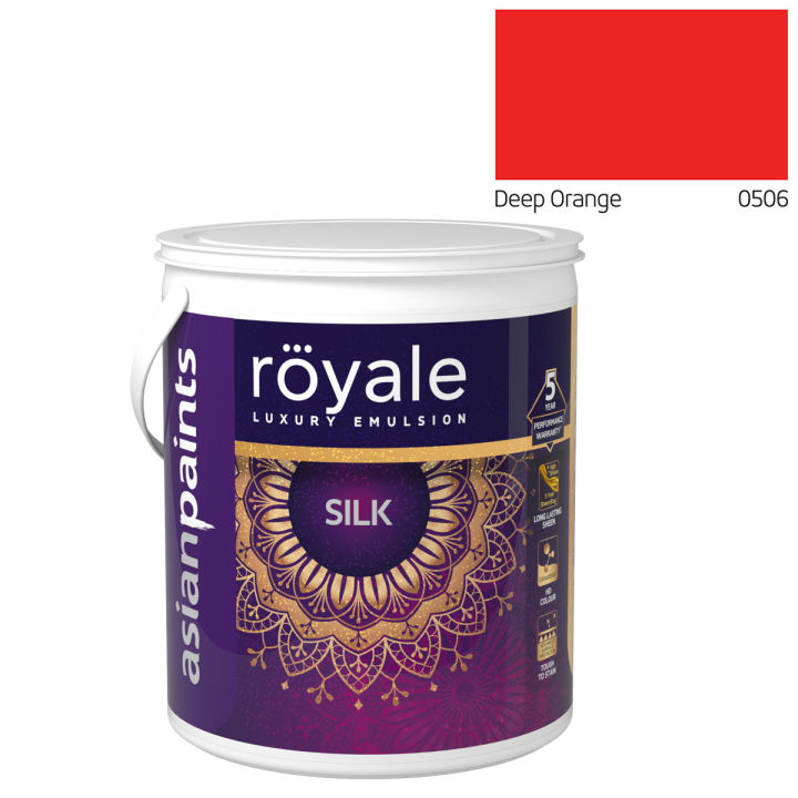 Royale Luxury Emulsion Silk - Deep Orange - 4L | Daraz.com.bd