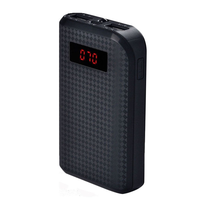 Proda Dual-USB Power Bank 10000mAh - Black | Daraz.com.bd