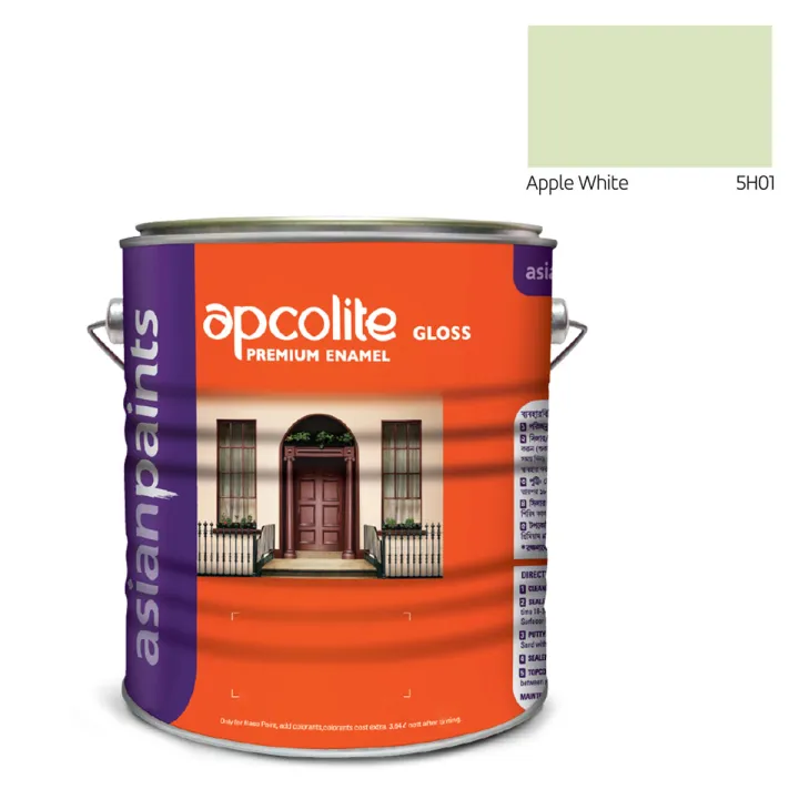 Apcolite Premium Gloss Paint - Apple White - 455 ML | Daraz.com.bd