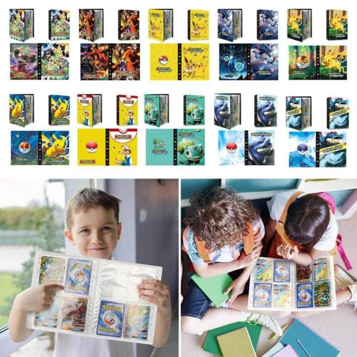 4 Pocket Card Pokemon Album Book Anime Map Game Pokémon cards ...