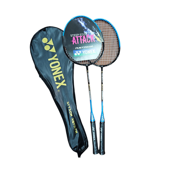 YONEX Attack Astrox Pair of Badminton Racket with Full Racket Cover | 2 ...