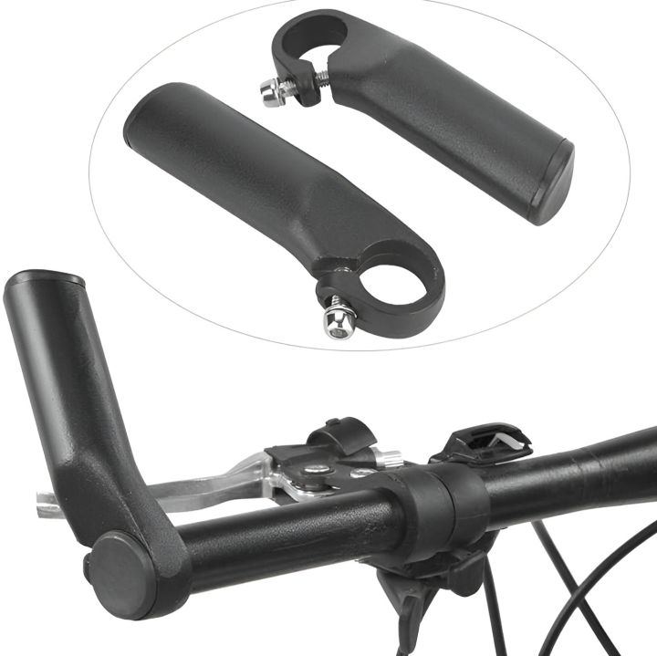 Bicycle Handlebar Ends Aluminum MTB Bike Cavel Horn L-Shape Handle Ends ...