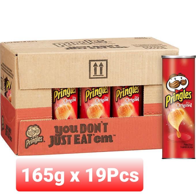 Pringles Oriiginal Chips 165g x19Pcs Pack (Bulk) | Daraz.lk