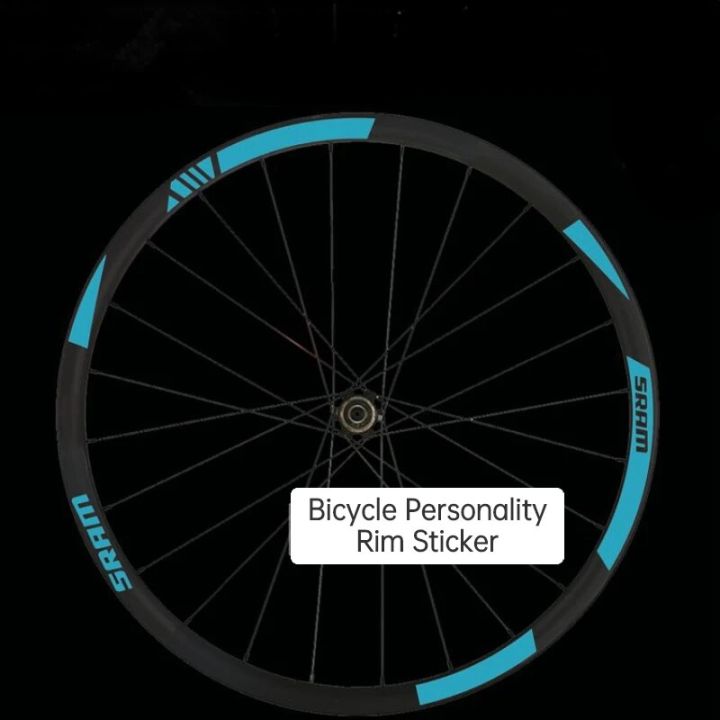 SR MTB wheel sticker Road Bike Rim Decals width 20mm Cycling Reflective ...