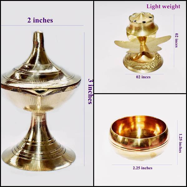 Oil Lamp | Alms Bowl | Pooja Paththara | Incence Stick Holder Pure ...