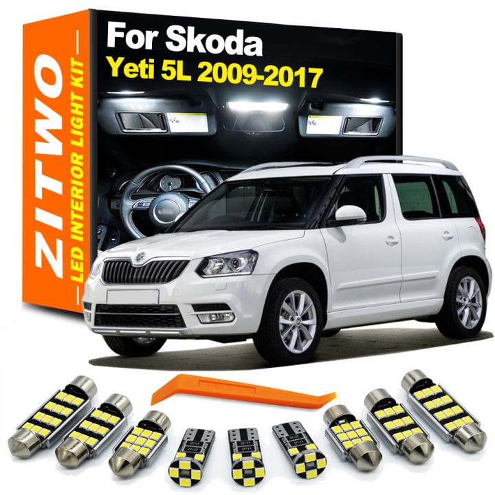 Zitwo 13pcs Led Interior Dome Kit For Skoda Yeti 5l 2009 2010 2011-2014 ...