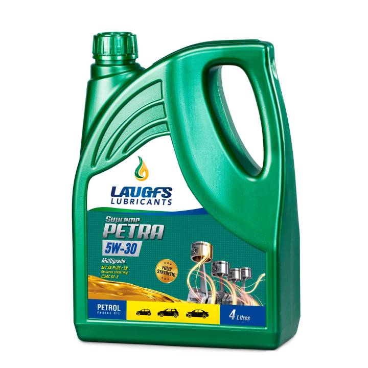 LAUGFS Supreme Petra SAE 5W-30 Fully Synthetic (Petrol Engine Oil) - 4L ...