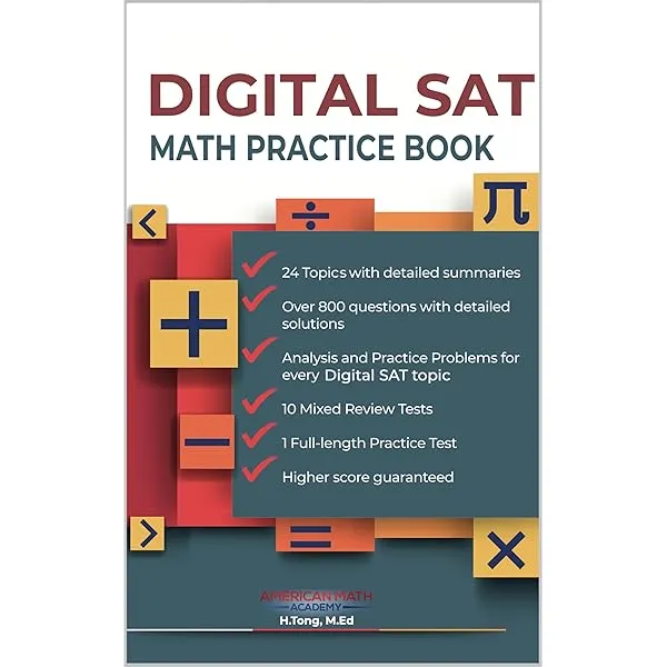 DIGITAL SAT MATH PRACTICE BOOK: "Digital SAT Math Mastery: The Ultimate ...