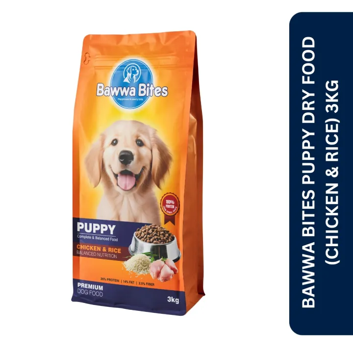 Bawwa Bites Puppy Dry Food (Chicken & Rice) 3kg | Daraz.lk