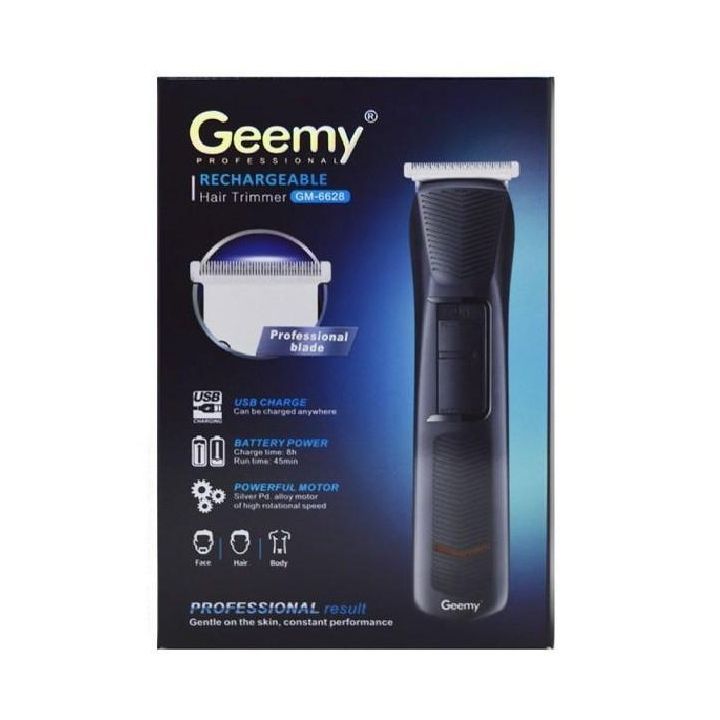 Geemy GM-6628 Professional Rechargeable Hair trimmer Electric Hair Clipper | Daraz.lk