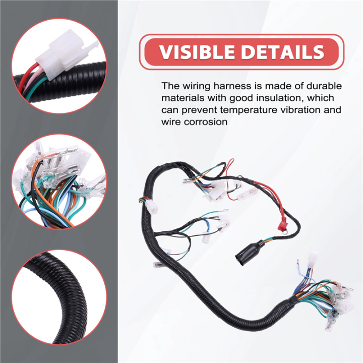 Motorcycle Cable Wiring Harness Full Vehicle Line Assembly for ATV ...