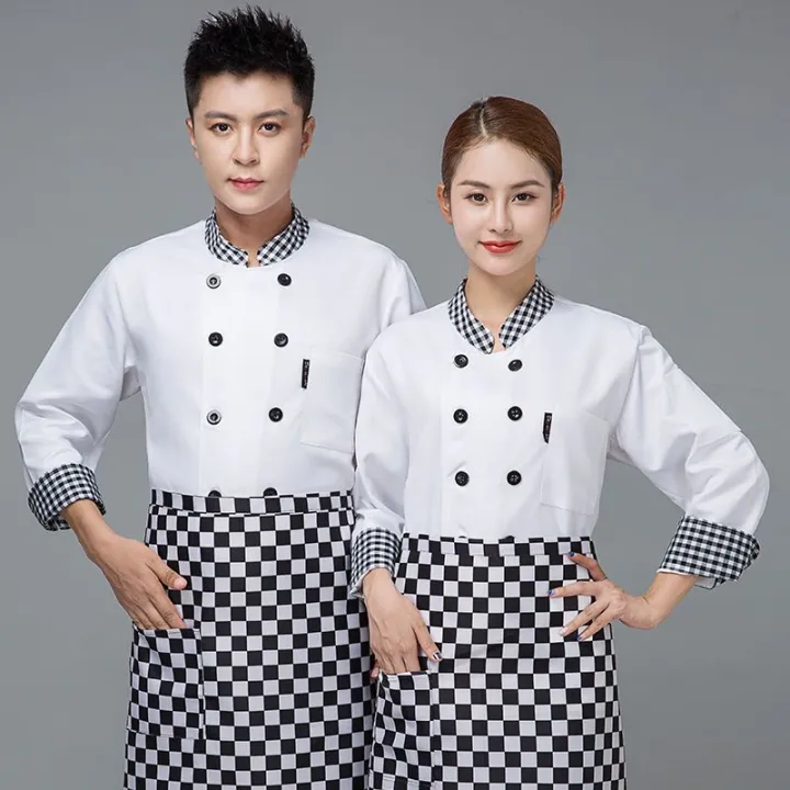 School Hotel Restaurant Men's Overalls Chef Rear Kitchen Dining Summer ...