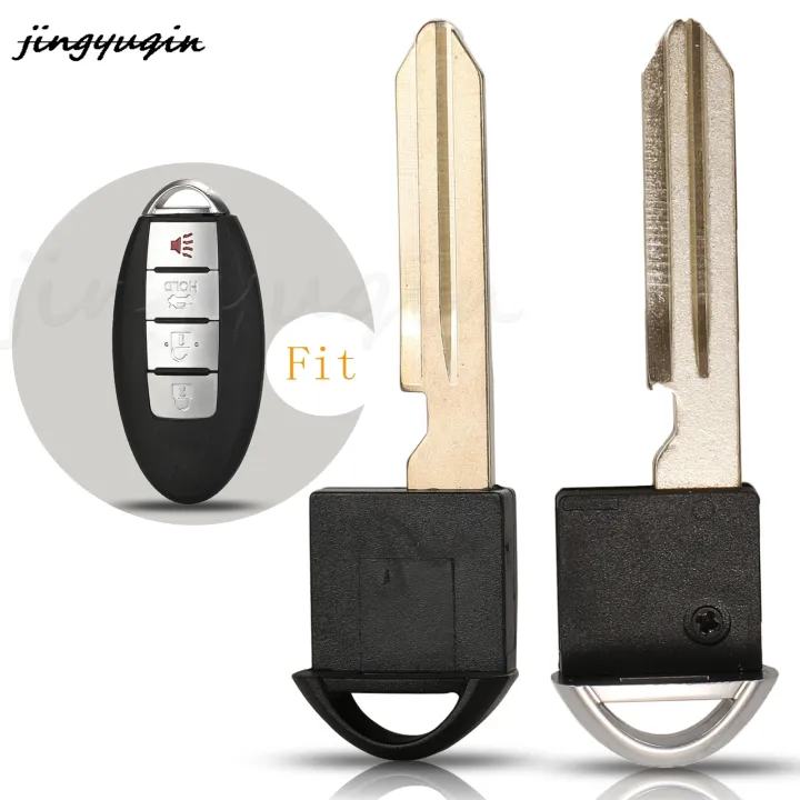 Jingyuqin Remote Car Smart Key Keyless Emergency Uncut Blank For Nissan ...