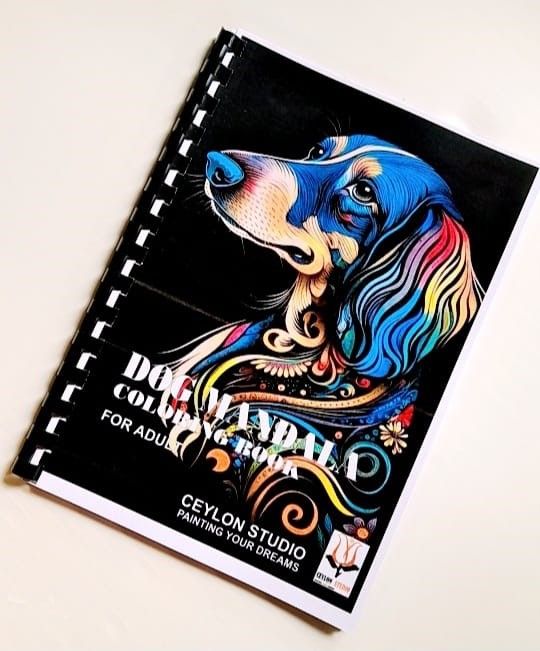 A4 Dog mandala coloring book | Daraz.lk