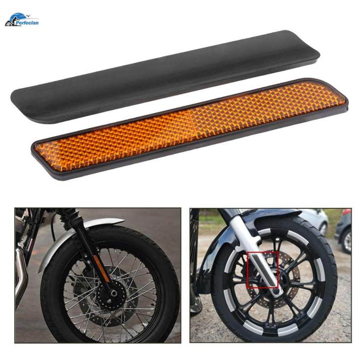 Motorcycle Front Fork Reflector For 883 Yellow | Daraz.lk