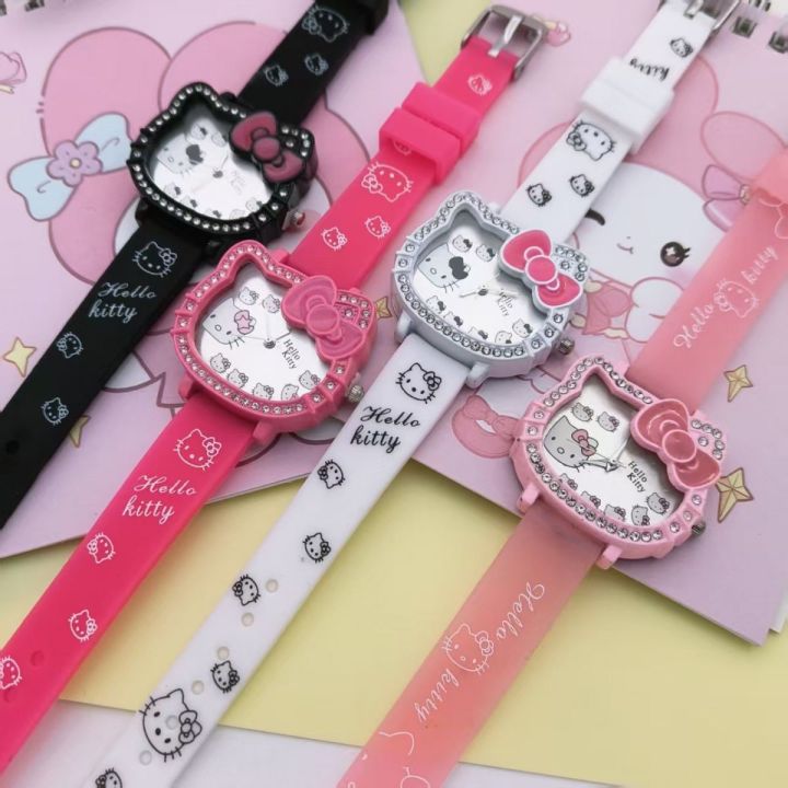 Cartoon Children's Silicone Quartz Watch Small Medium Head Type Cat ...