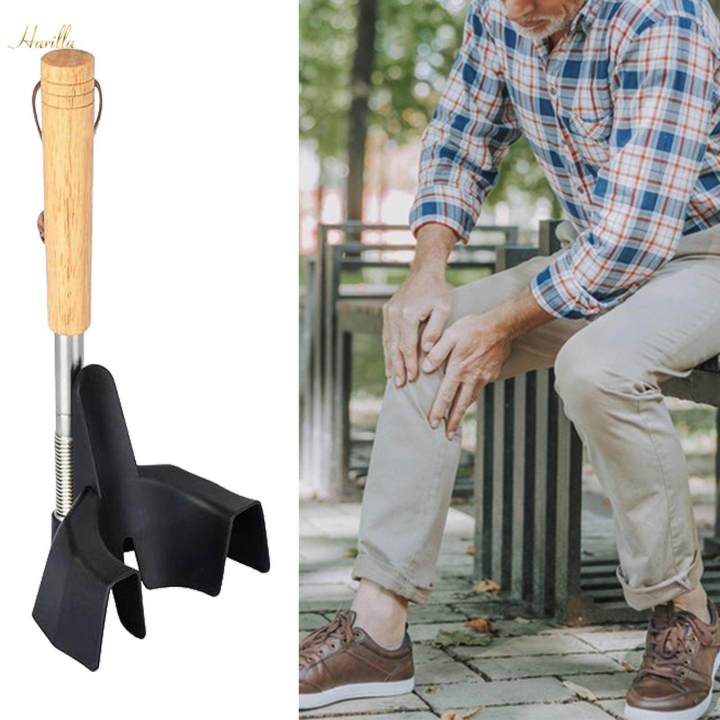 Retractable Shoe Portable Long Handle Flexible Shoes Lifter Shoe Spoon ...