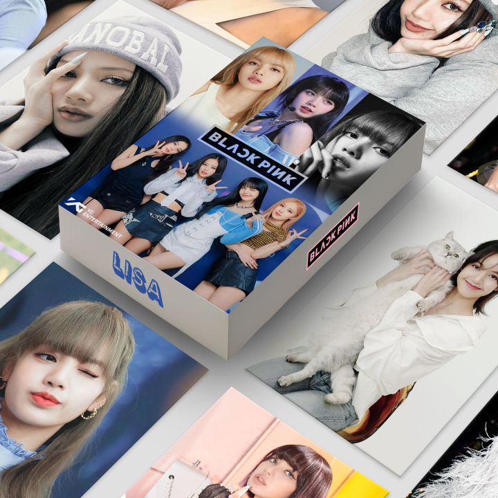 KPOP BLACKPINK Lisa High Quality Collectible Photocards Glossy LOMO ...
