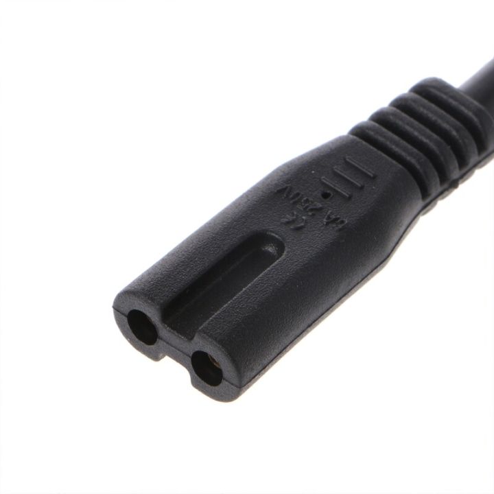 【ZOSR】1.5m Figure 8 Power Cable Cord Euro EU European 2 Pin AC Plug ...
