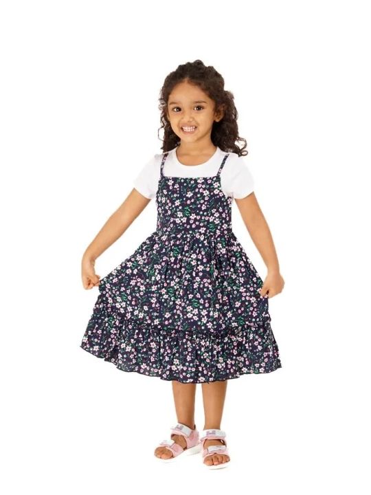 Girl S Casual Dress Kids 9652 Daraz Lk