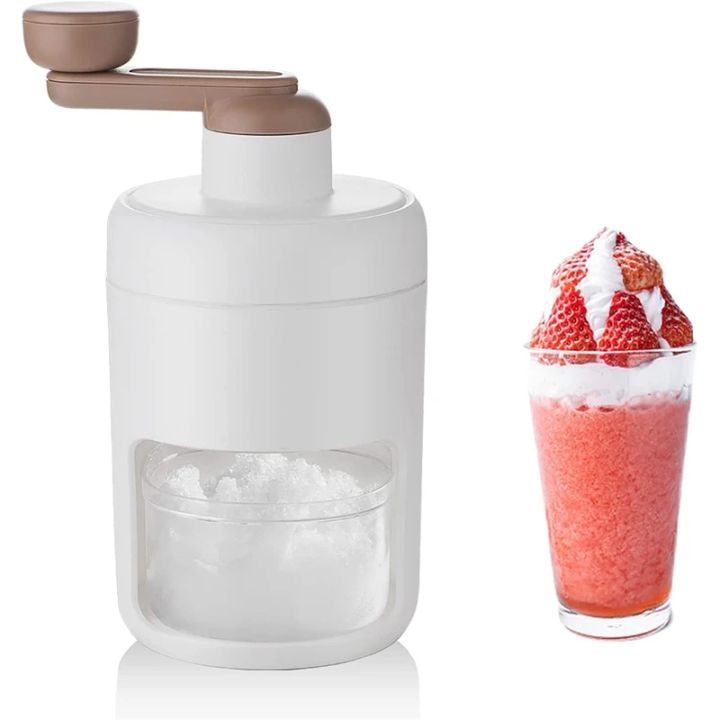 Manual Ice Crusher Household Slush Machine Small Ice Shaver Machine DIY ...