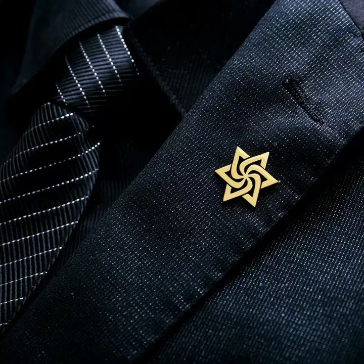 【Extra Discount】Mangxing Retro Personality Design Six-Star Brooch ...