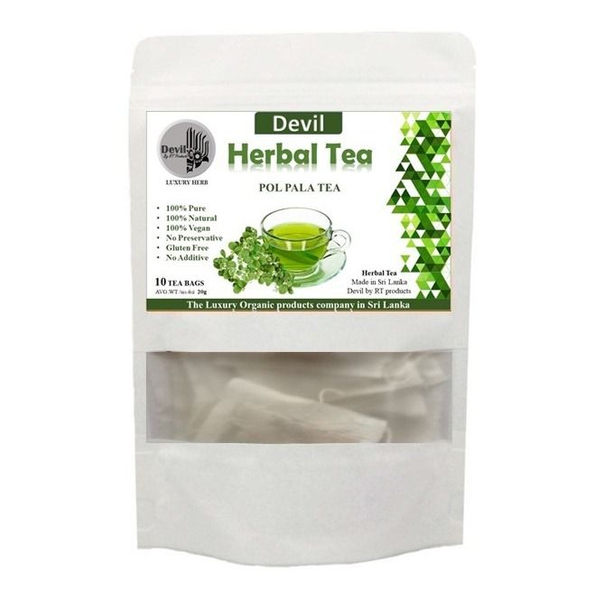 Natural Organic Pol Pala Herbal Tea (10 Tea Bags) | Sri Lankan Detox ...