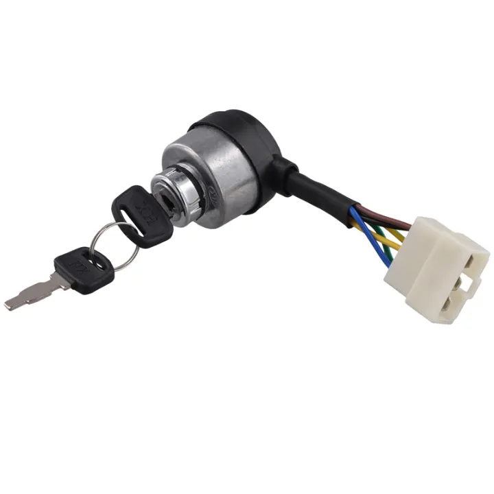 6-Wire Ignition Key Lock Switch for 2-5KW Gasoline Generators ...