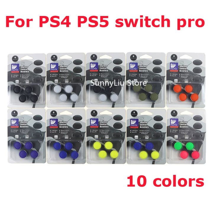 1set 4 in 1 grips Skull Co. Thumb Grip Set FPS CQC Joystick Cap ...