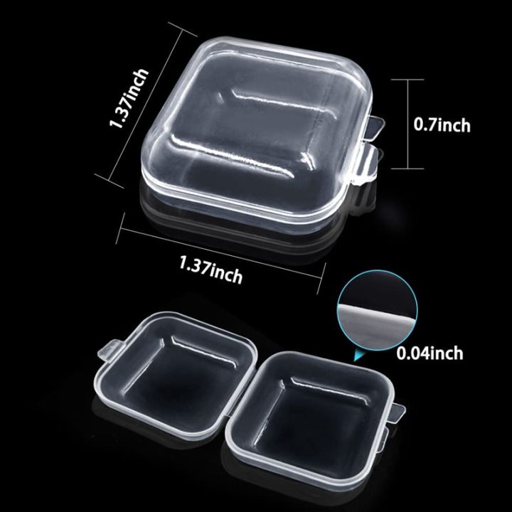 50Packs Small Clear Plastic Storage Containers,Mixed Empty Mini | Daraz.lk