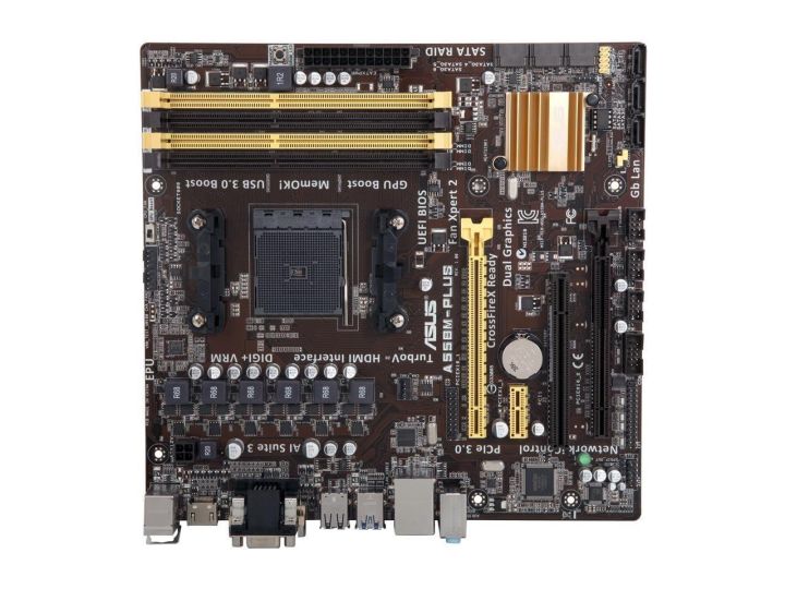 ASUS A55BM-PLUS Motherboard AMD A55 Socket FM2+ DDR3 64GB Micro ATX ...