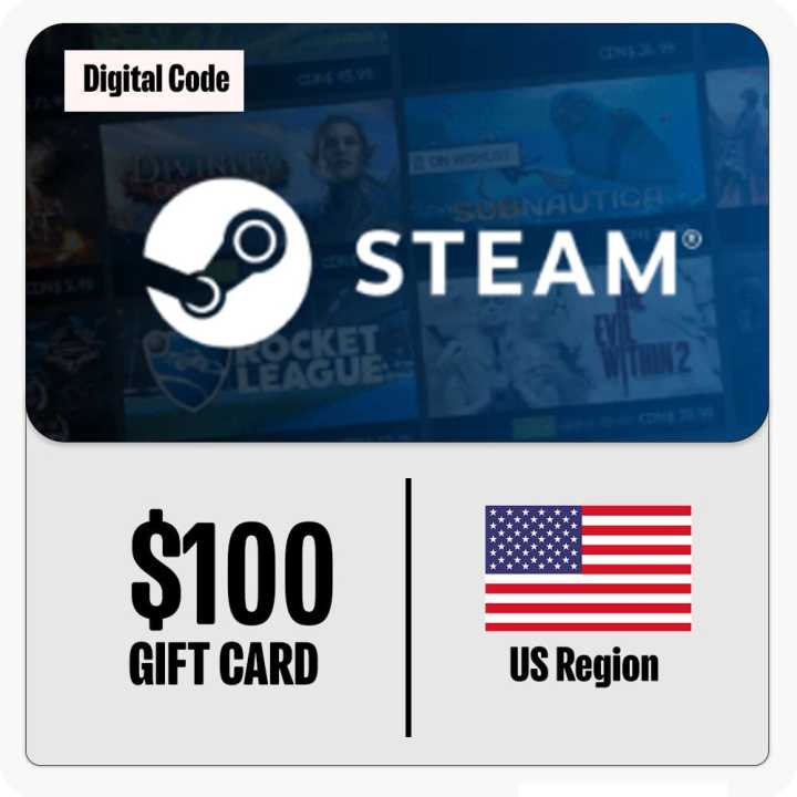 Steam | $100 | Gift Card | US | Daraz.lk