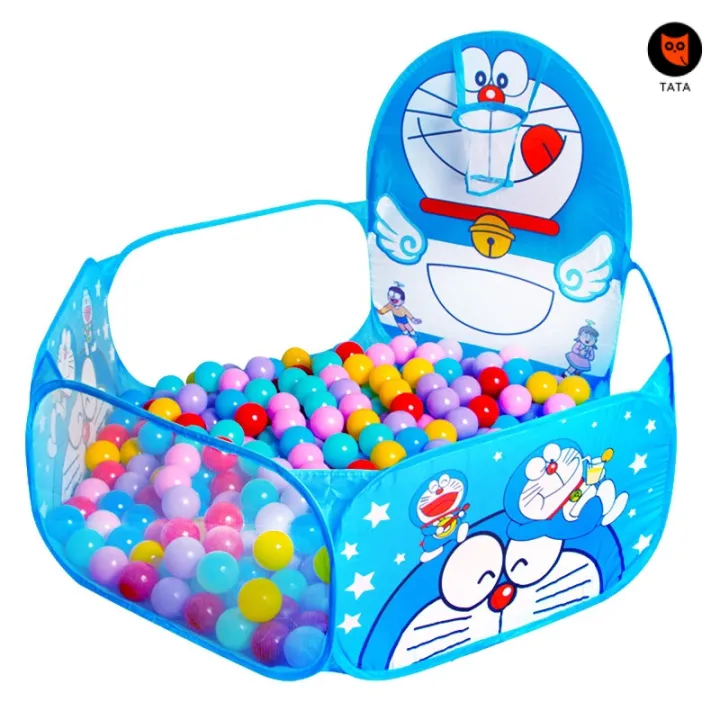 Children Ocean Ball Pool Kids Play Tent Doraemon can cast basketball ...