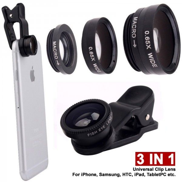 3 in 1 Universal Mobile Camera Clip Lens | Daraz.lk
