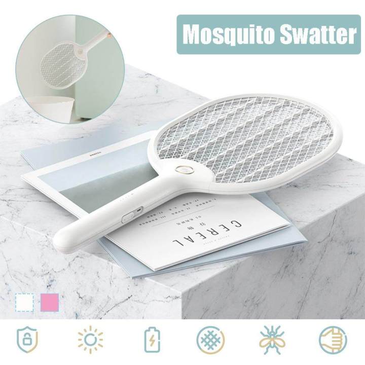 Electric LED Fly Insect Killer Racket Bug Tools DIY Zapper Handle ...
