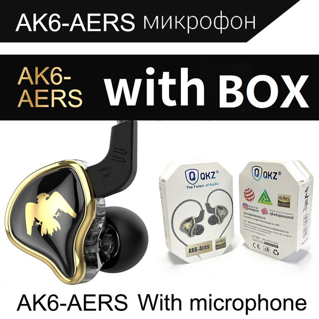 【New Innovation】Qkz Ak6 Ares Dynamic Earphone Detachable Wired Hifi ...