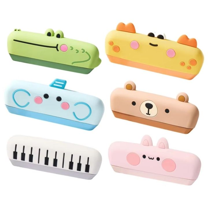 New Silicone 16 Hole Organ Harmonica Cartoon Lightweight Educational ...