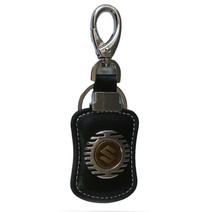 Suzuki Leather And Steel Key Tag | Daraz.lk